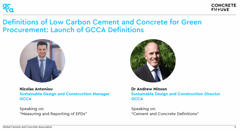 Global Cement & Concrete Association (GCCA) Introduces Low Carbon ...